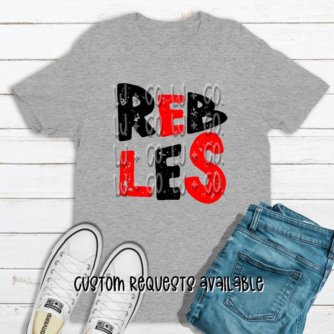 Rebels PNG Red Rebels Png Zion Chapel Rebels Png Go Rebels - Etsy