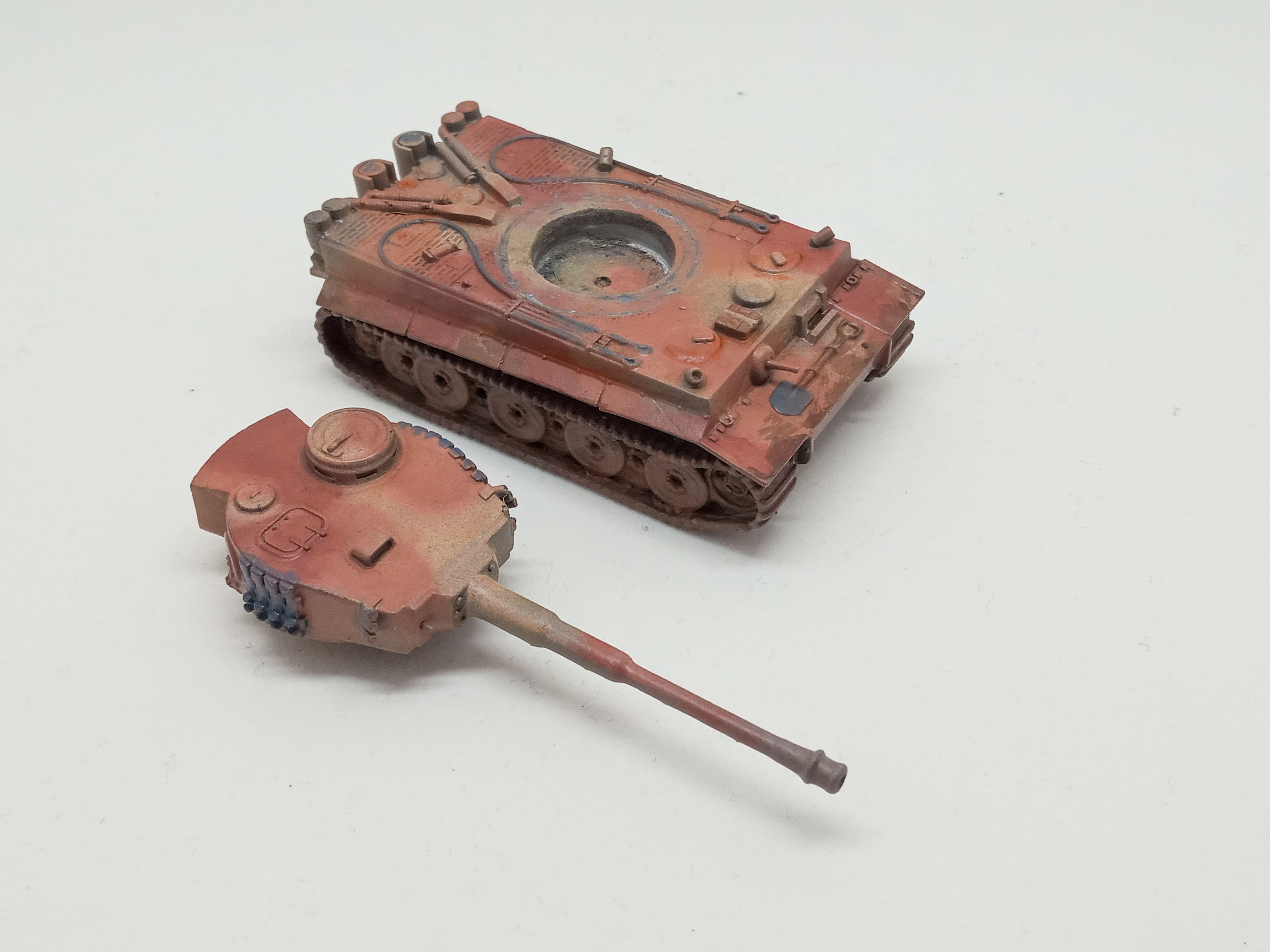Miniature Tank Hand Painted Tiger-1 - Etsy