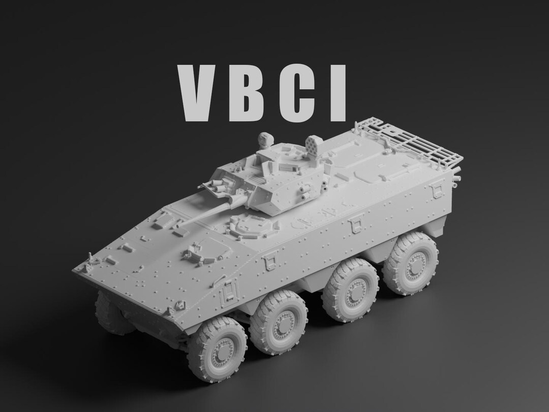 VBCI Unpainted Miniature – Black Resin French Infantry Fighting Vehicle ...