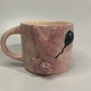 Rabbit Coffee Mug,cute Bunny Gift,pottery Mug,brithday Mug - Etsy