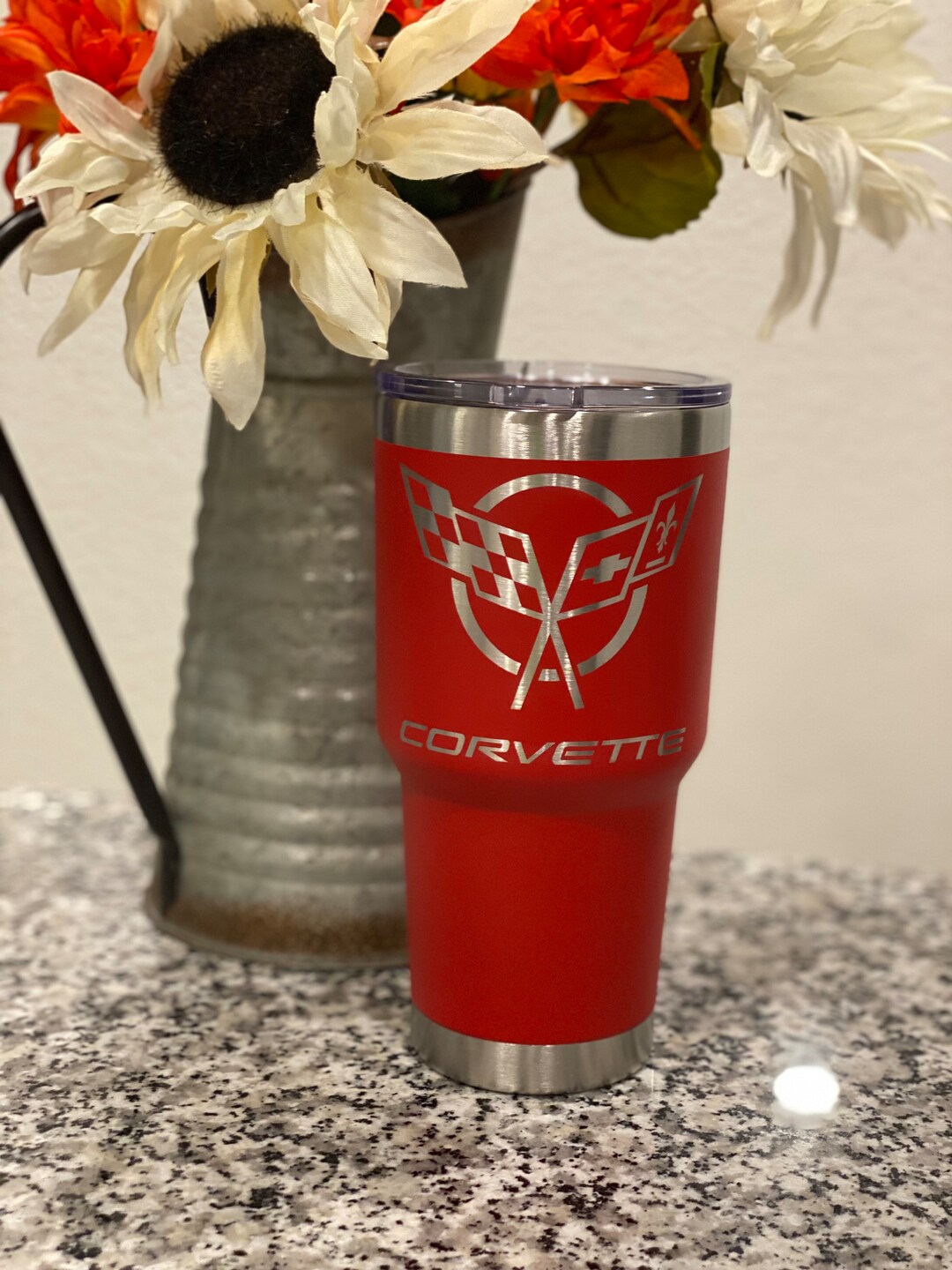 Corvette C5 Wings With Corvette Lettering 30oz Tumbler. Z06 Laser ...
