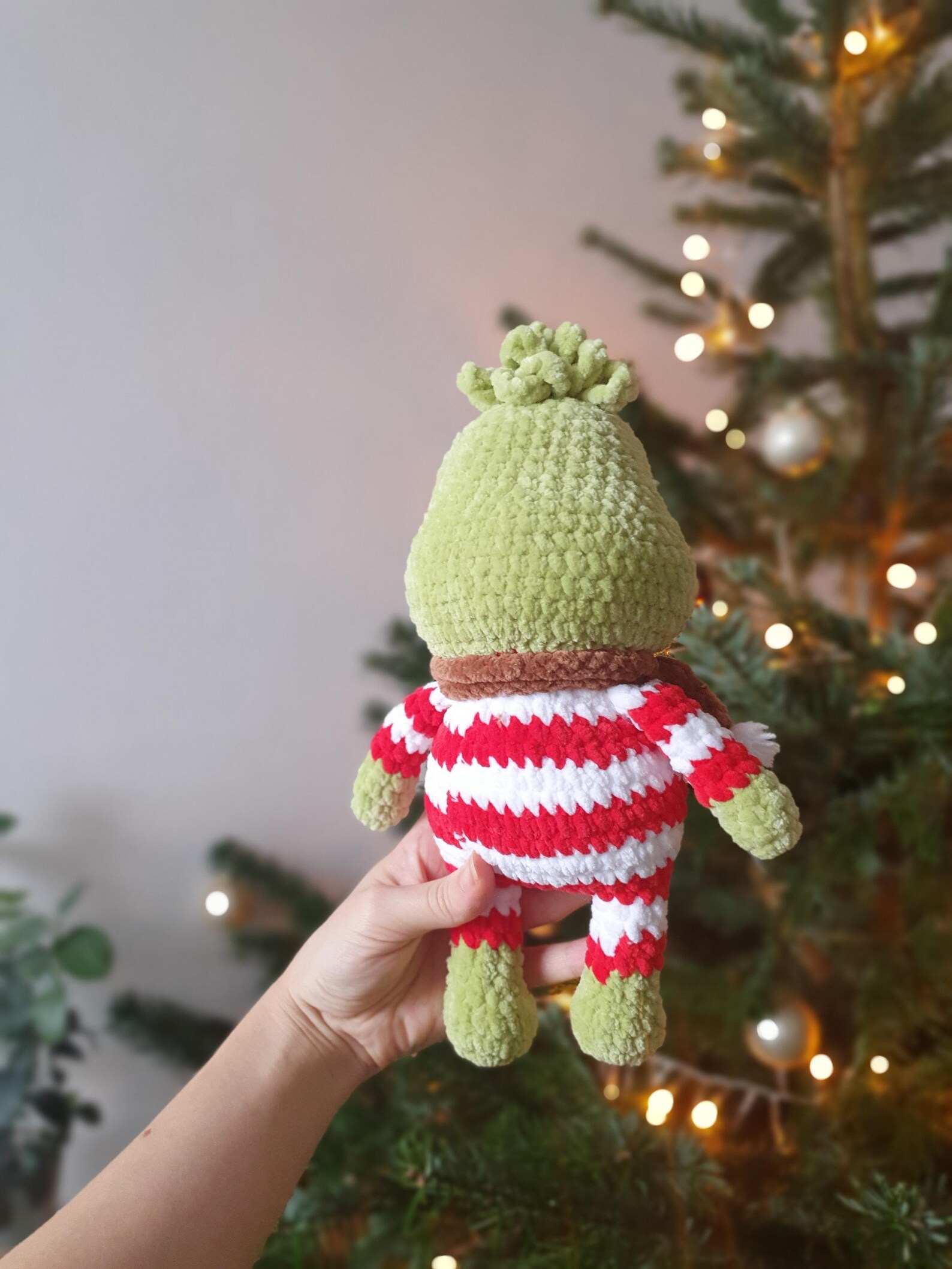 Knitted Christmas Villain Plush Toy: Green Elf Gift (10.23 Inches) - Etsy