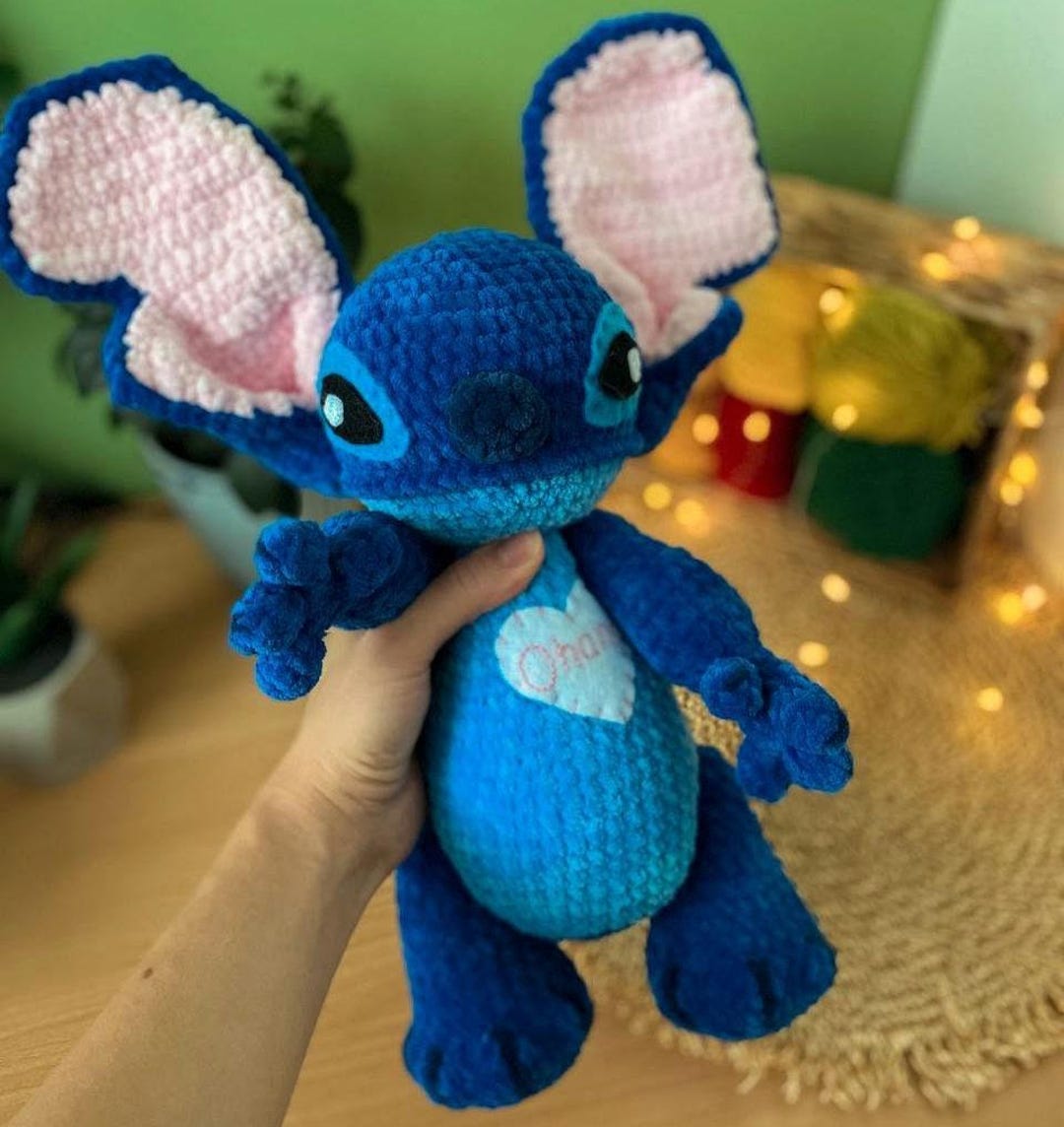 Stitch Toy, Lilo and Stitch, Soft Toy, Knitted Stitch, Cartoon Toy ...