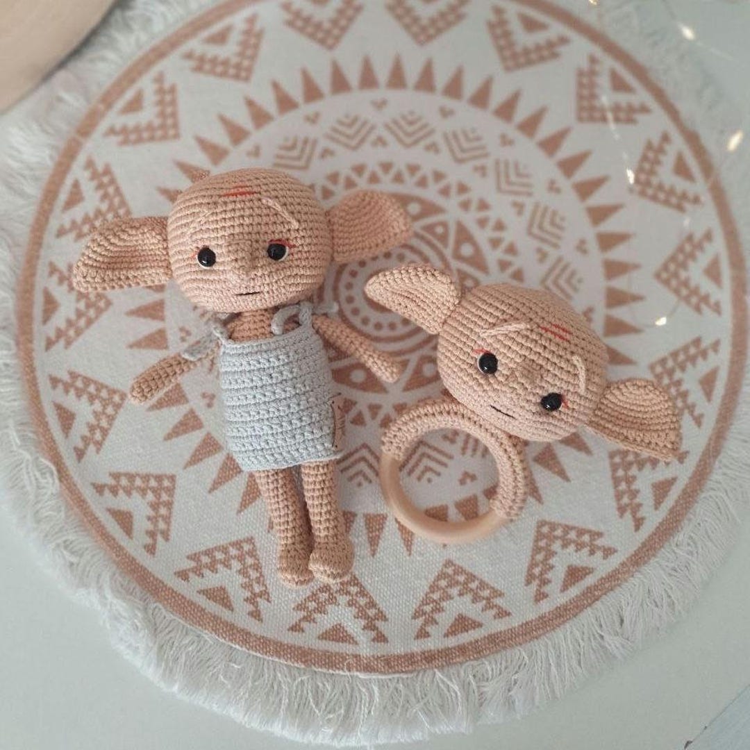 Little Dobby Doll, Dobby From Harry Potter, Dobby Toy, Crocheted Dobby ...