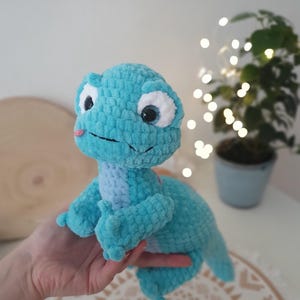 Salamander, the Blue Lizard From Frozen, Bruni, a Plush Crocheted Toy ...