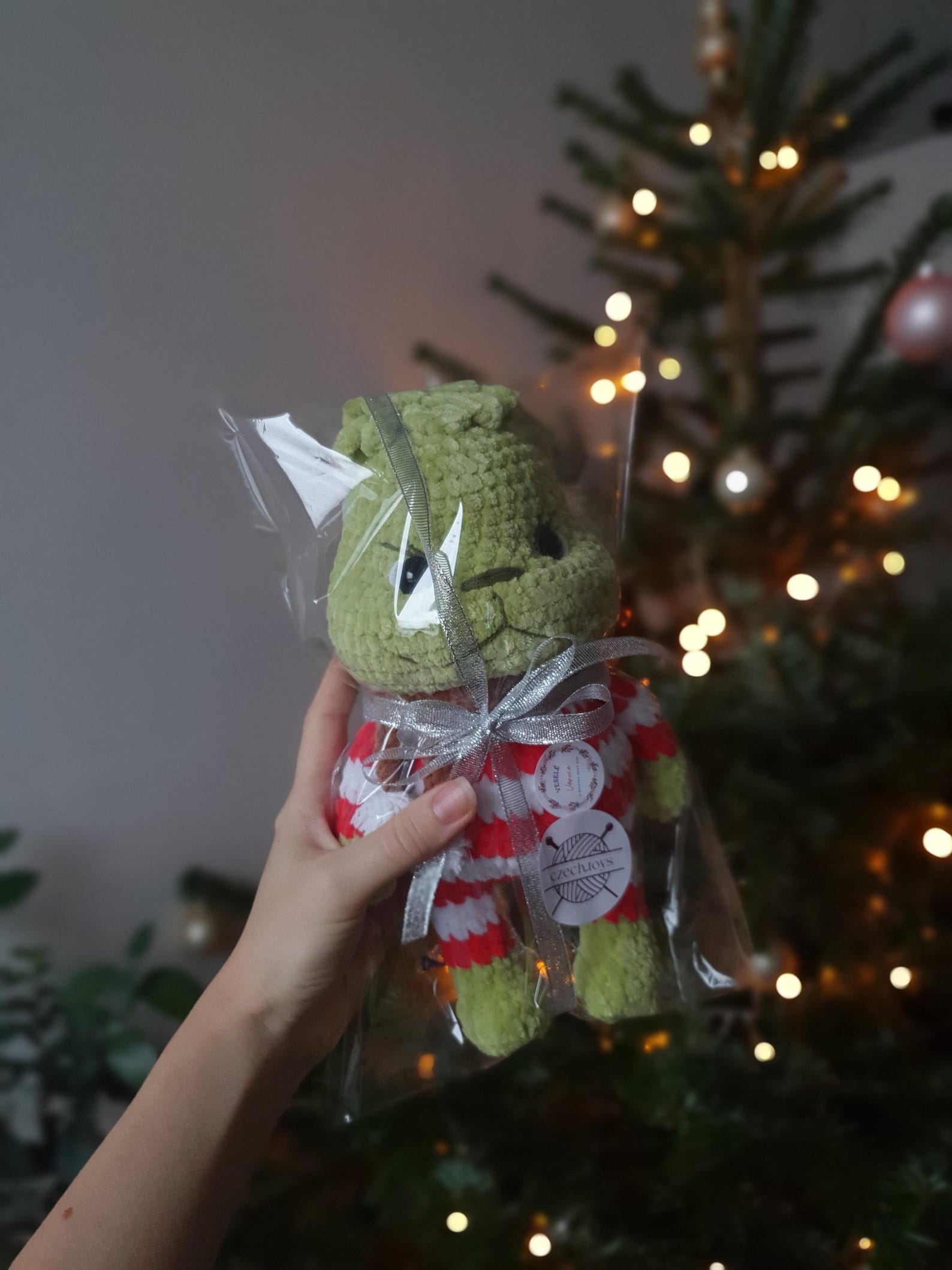 Knitted Christmas Villain Plush Toy: Green Elf Gift (10.23 Inches) - Etsy