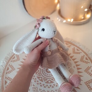 Bunny in Boho Style,bunny in Dress or Pants | Birthday Gift for Girl or ...