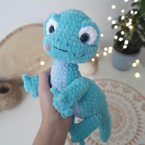 Salamander, the Blue Lizard From Frozen, Bruni, a Plush Crocheted Toy ...