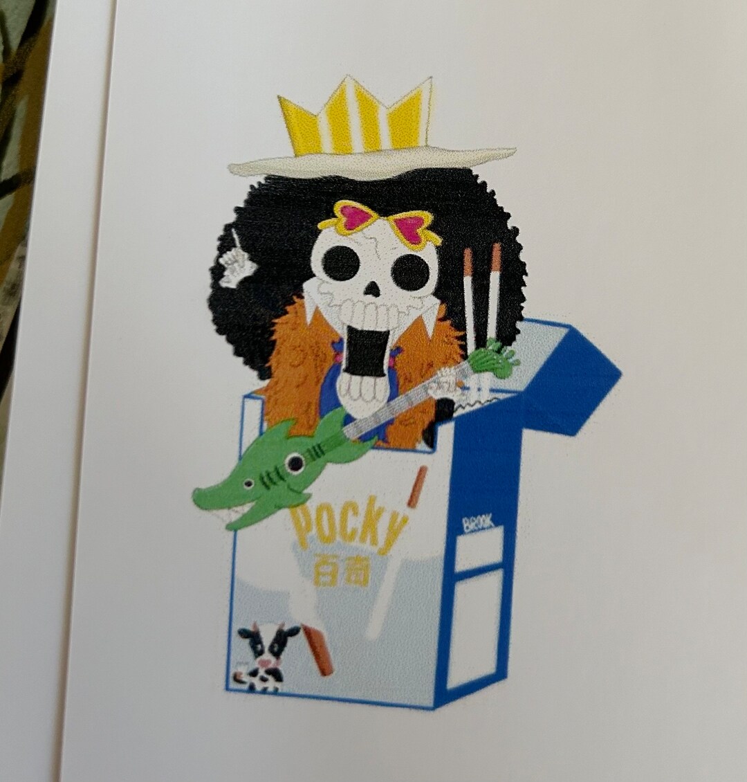 One Piece Brook Vinyl Sticker - Etsy