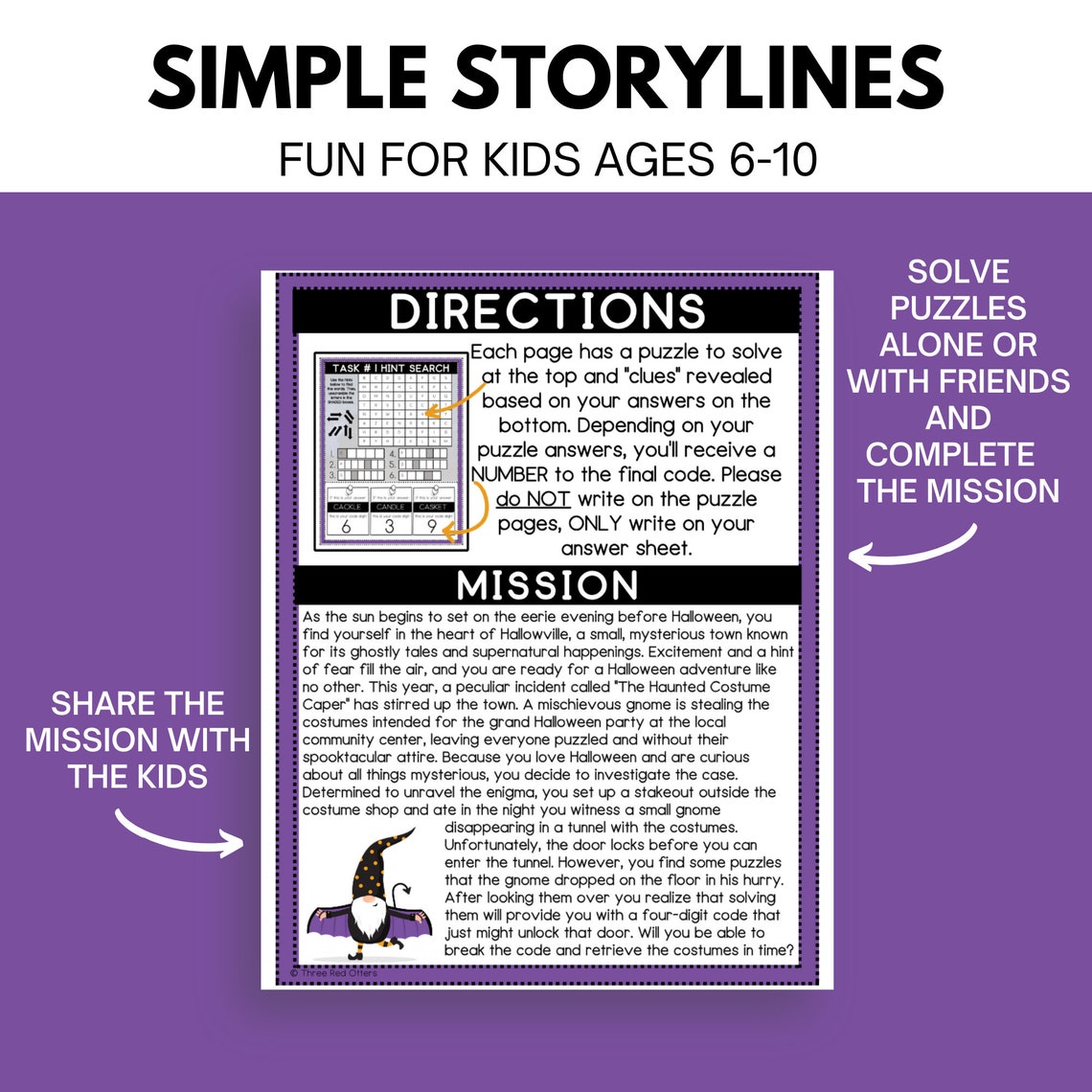 Halloween Escape Game the Haunted Costume Caper Party Game 9 Puzzle ...