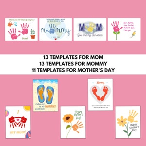Mothers Day Handprint Art Mega Bundle Mothers Day Activity Mothers Day ...