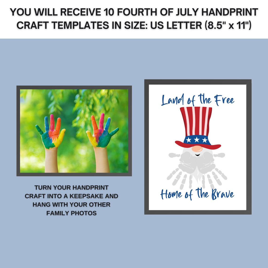 Fourth of July Handprint Art Bundle | Fourth of July Activity | Fourth ...