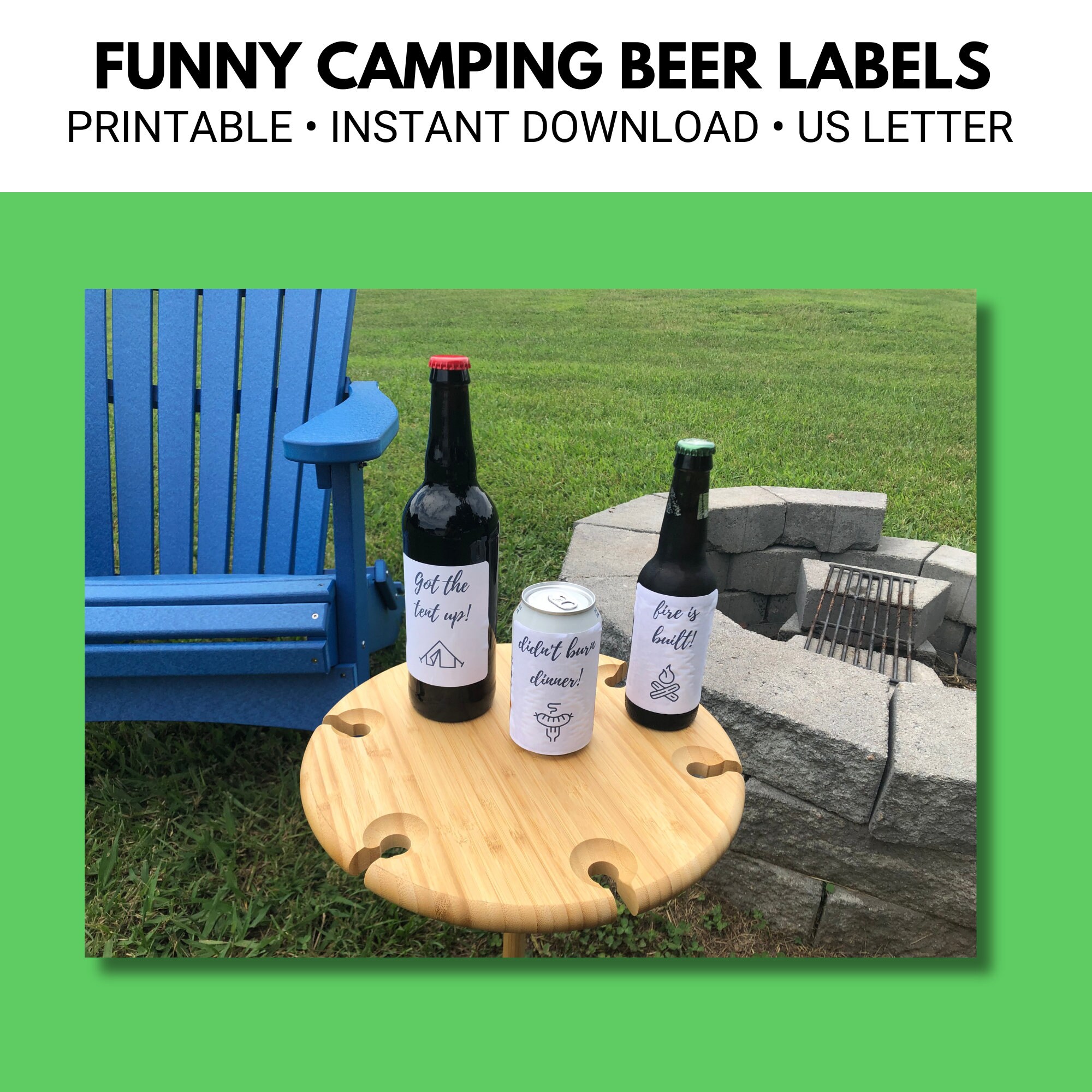 Printable Camping Beer Labels - Funny Labels for Beer - Funny Camping ...