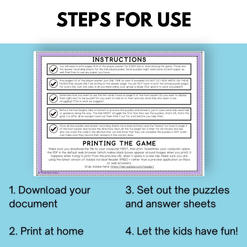 Easter Escape Game – Trapped in the Easter Bunny Garden Party Game – 6 ...