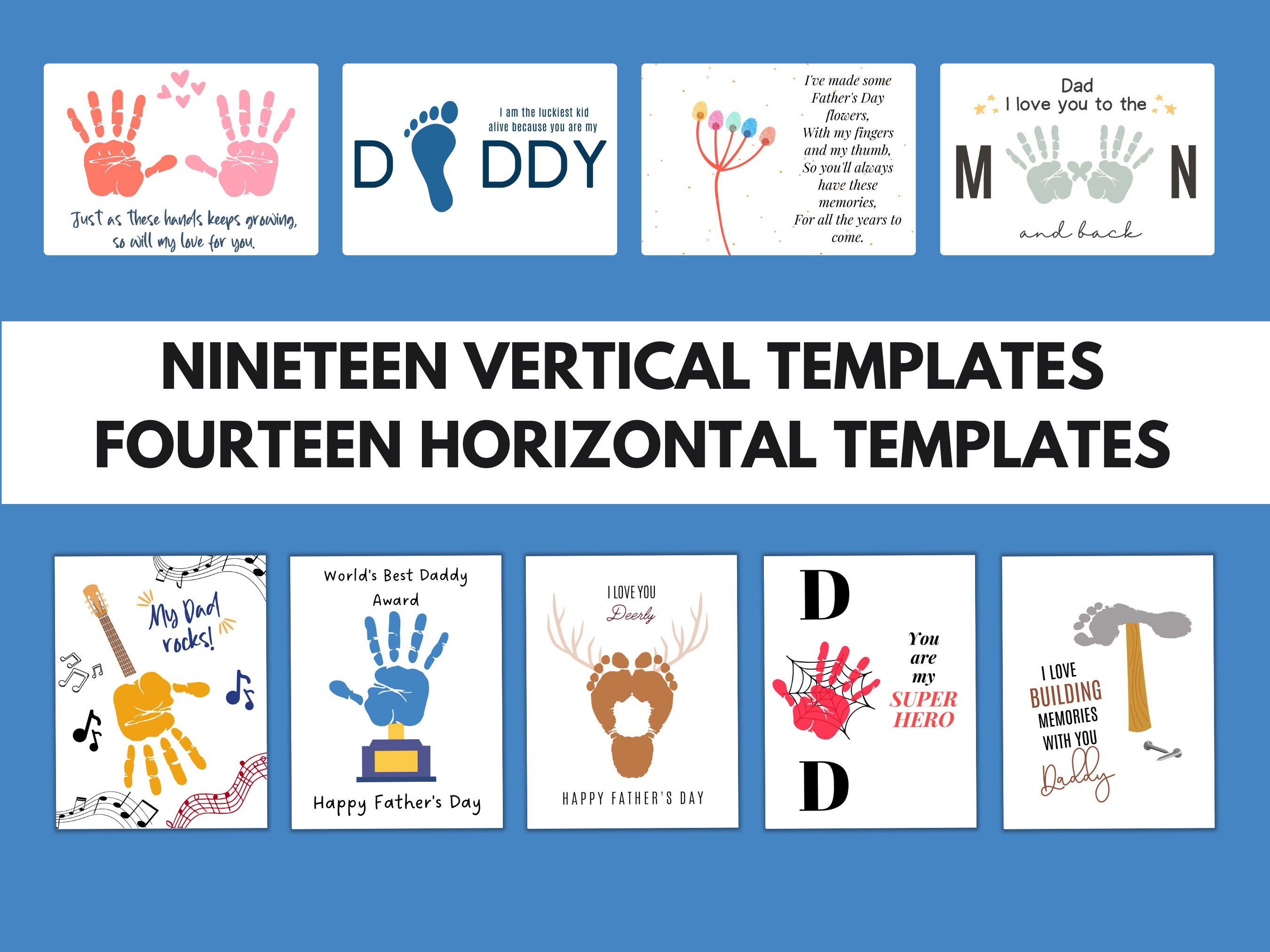 Fathers Day Handprint Art Mega Bundle Fathers Day Activity - Etsy