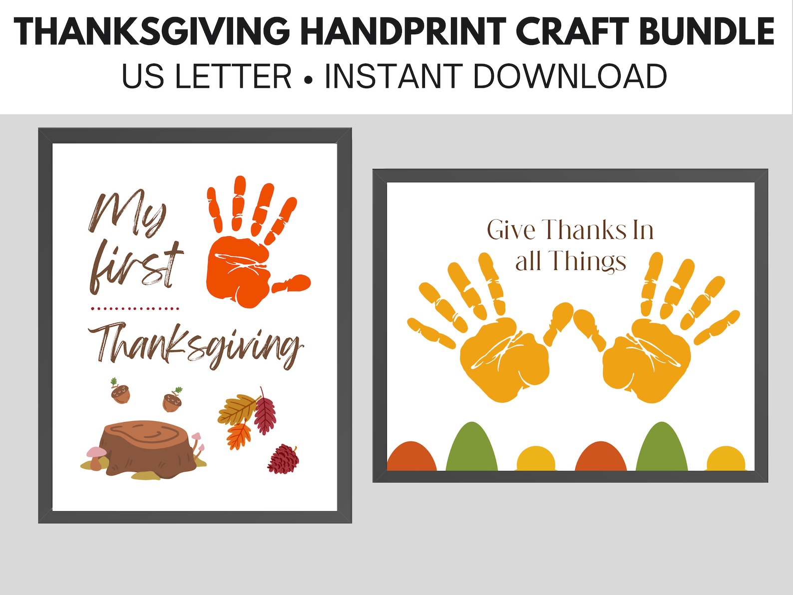 Thanksgiving Handprint Art Thanksgiving Activity Handprint - Etsy