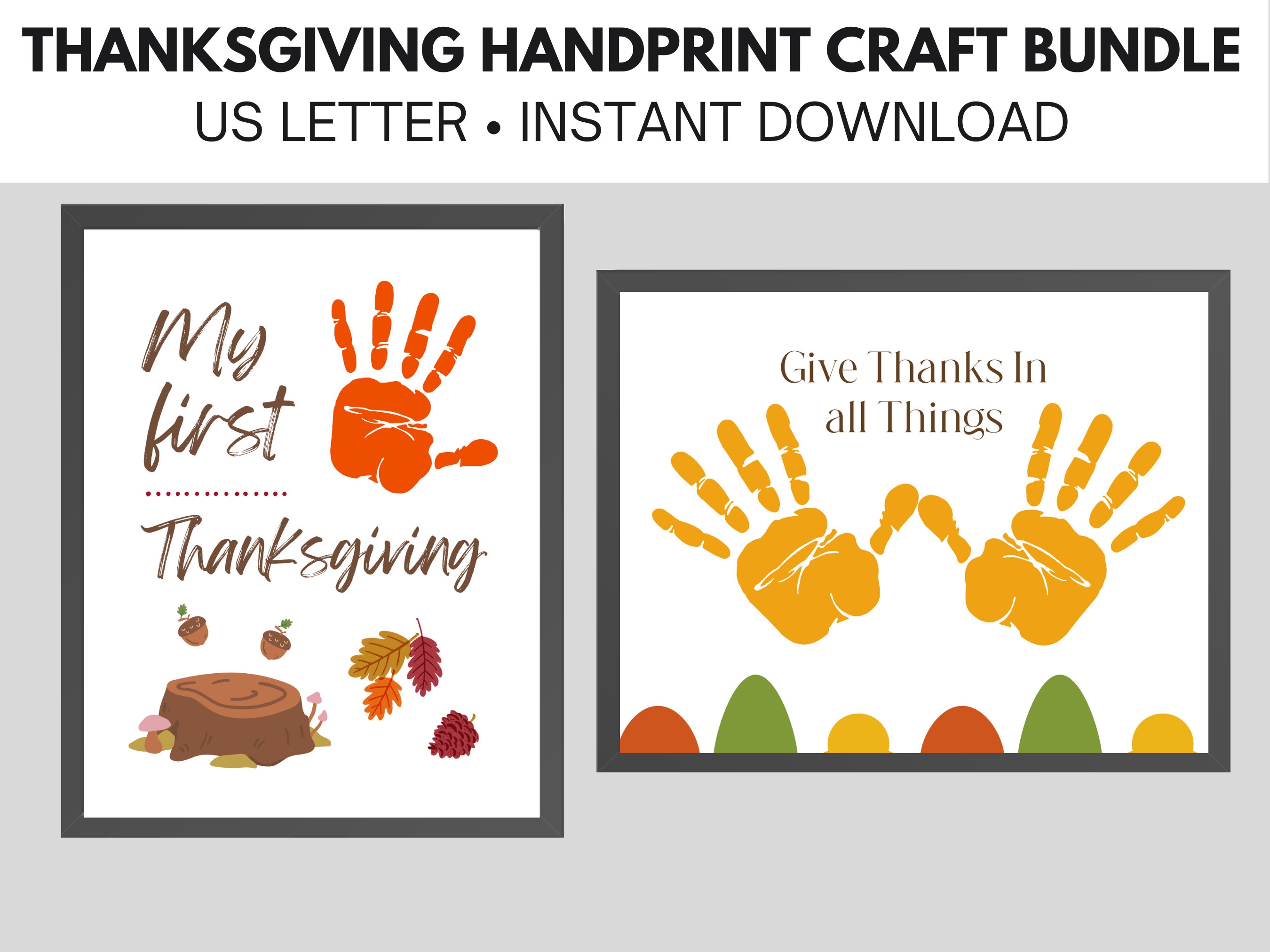 Thanksgiving Handprint Art Thanksgiving Activity Handprint - Etsy