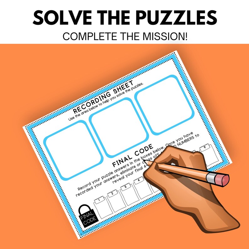 Back to School Escape Game First Day Jitters Party Game 9 Puzzle ...