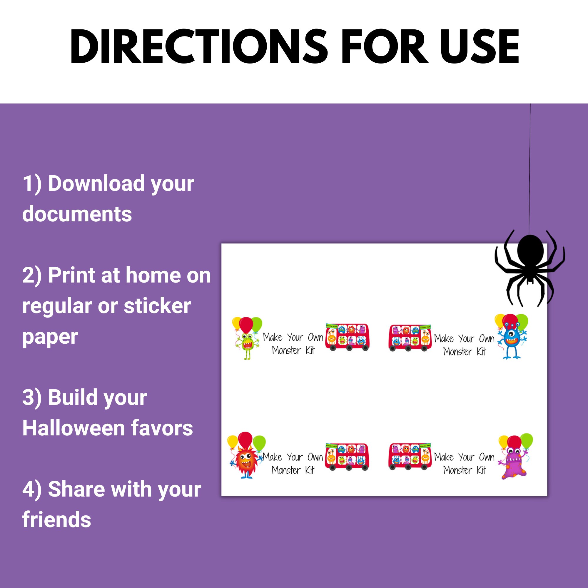 Cute Monster Halloween | Make a Monster Halloween Favor | Non-food ...