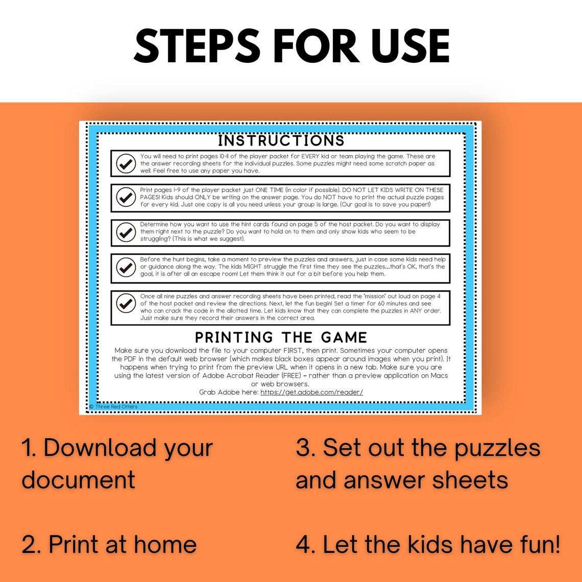 Back to School Escape Game First Day Jitters Party Game 9 Puzzle ...