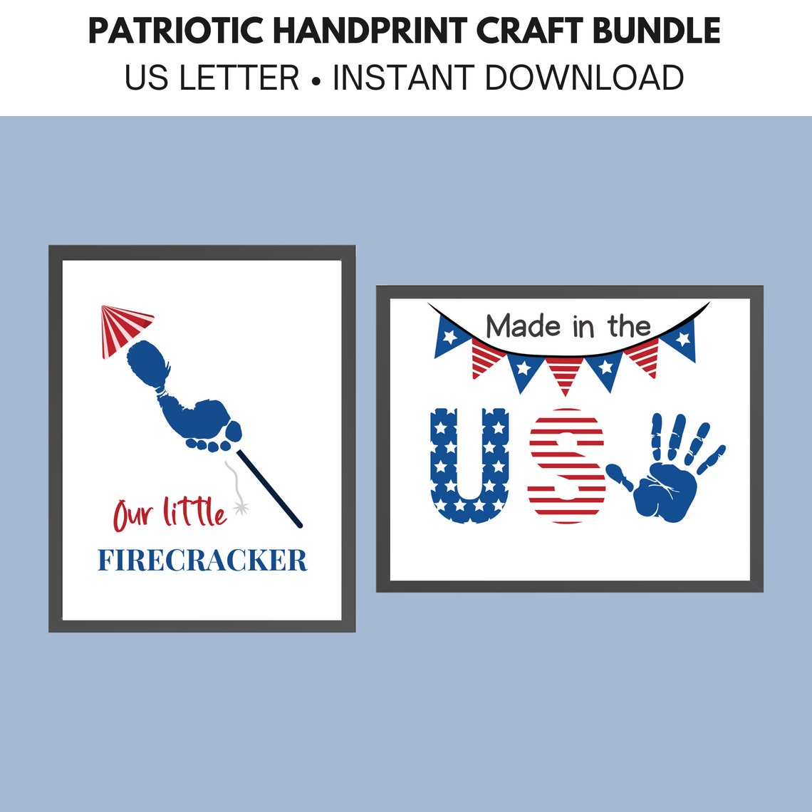 Fourth of July Handprint Art Bundle | Fourth of July Activity | Fourth ...