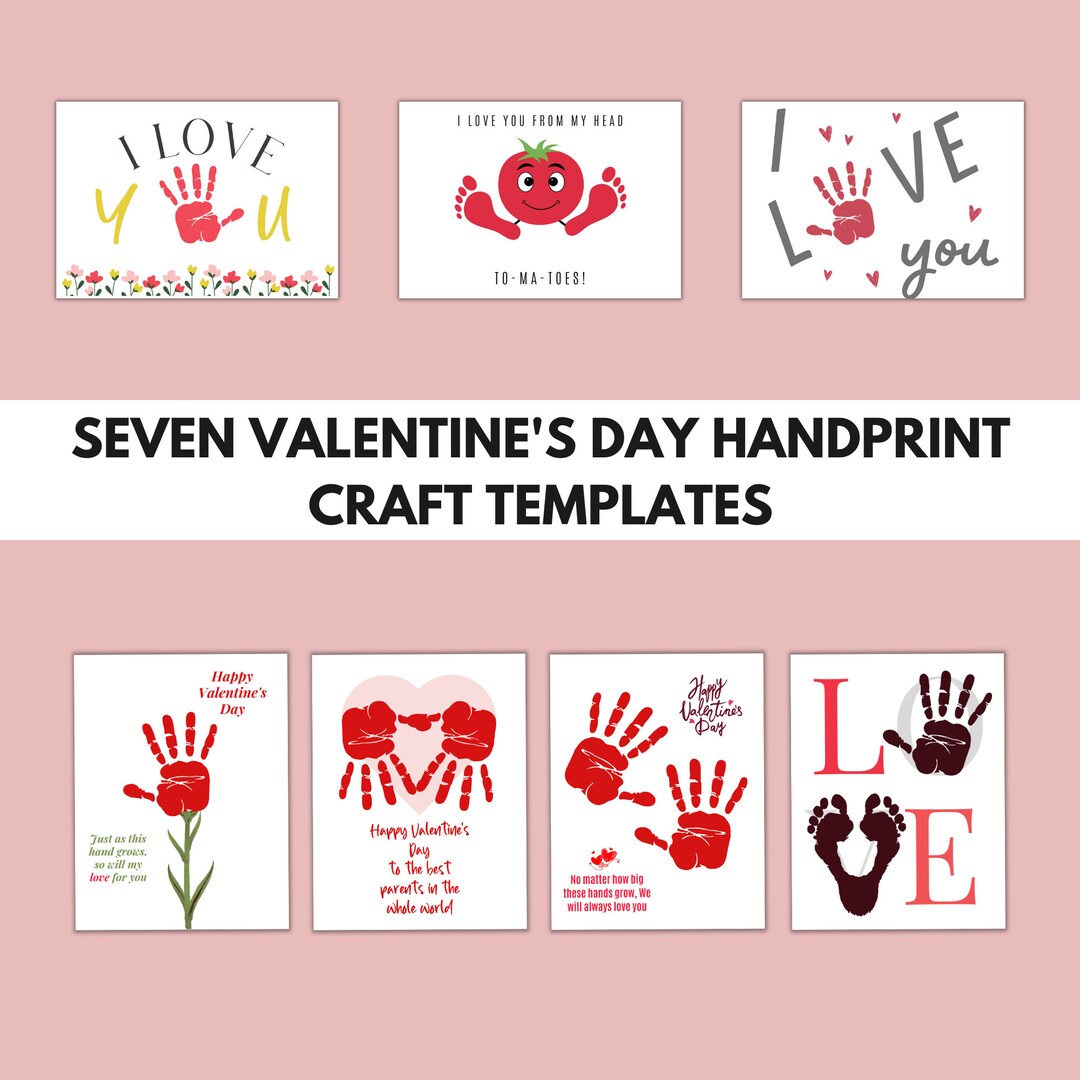 Valentine’s Day Handprint Art | Valentine’s Day Activity | Handprint ...