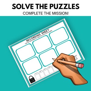 Dinosaur Escape Game – the Missing Dinosaur Egg Party Game – 6 Puzzle ...
