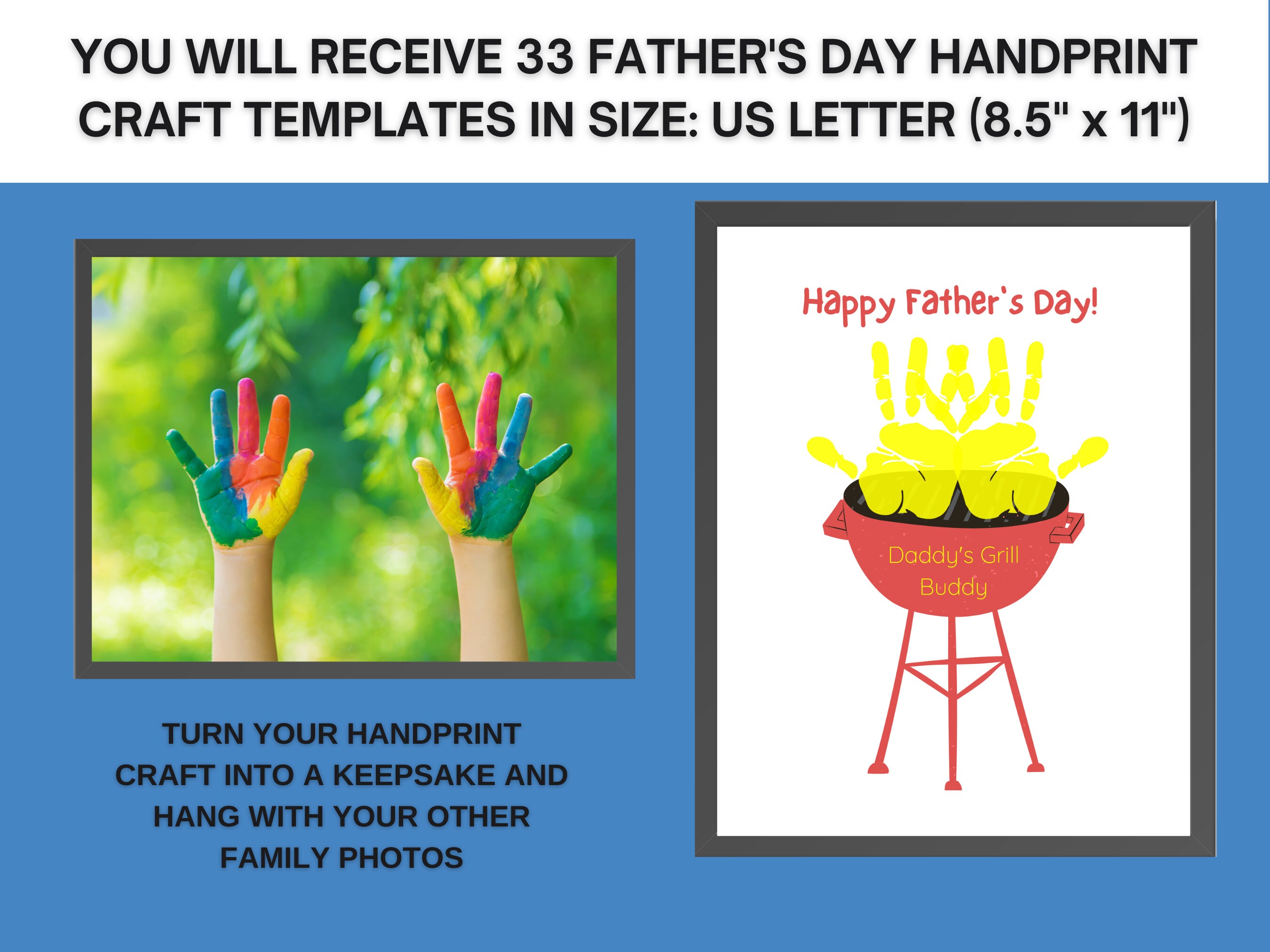Fathers Day Handprint Art Mega Bundle Fathers Day Activity - Etsy