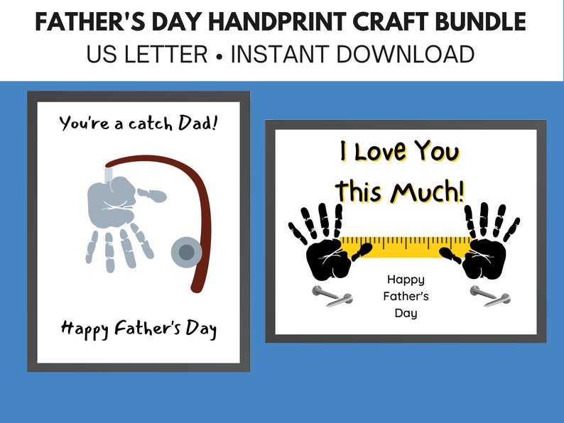 Fathers Day Handprint Art Mega Bundle Fathers Day Activity - Etsy
