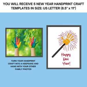 2025 New Year Handprint Art New Year Activity Handprint Crafts ...