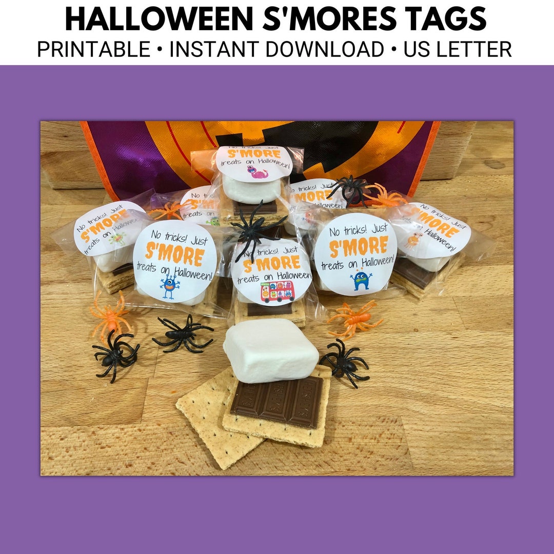Halloween Smores Favor Labels Halloween Smores Favor Kits Halloween ...