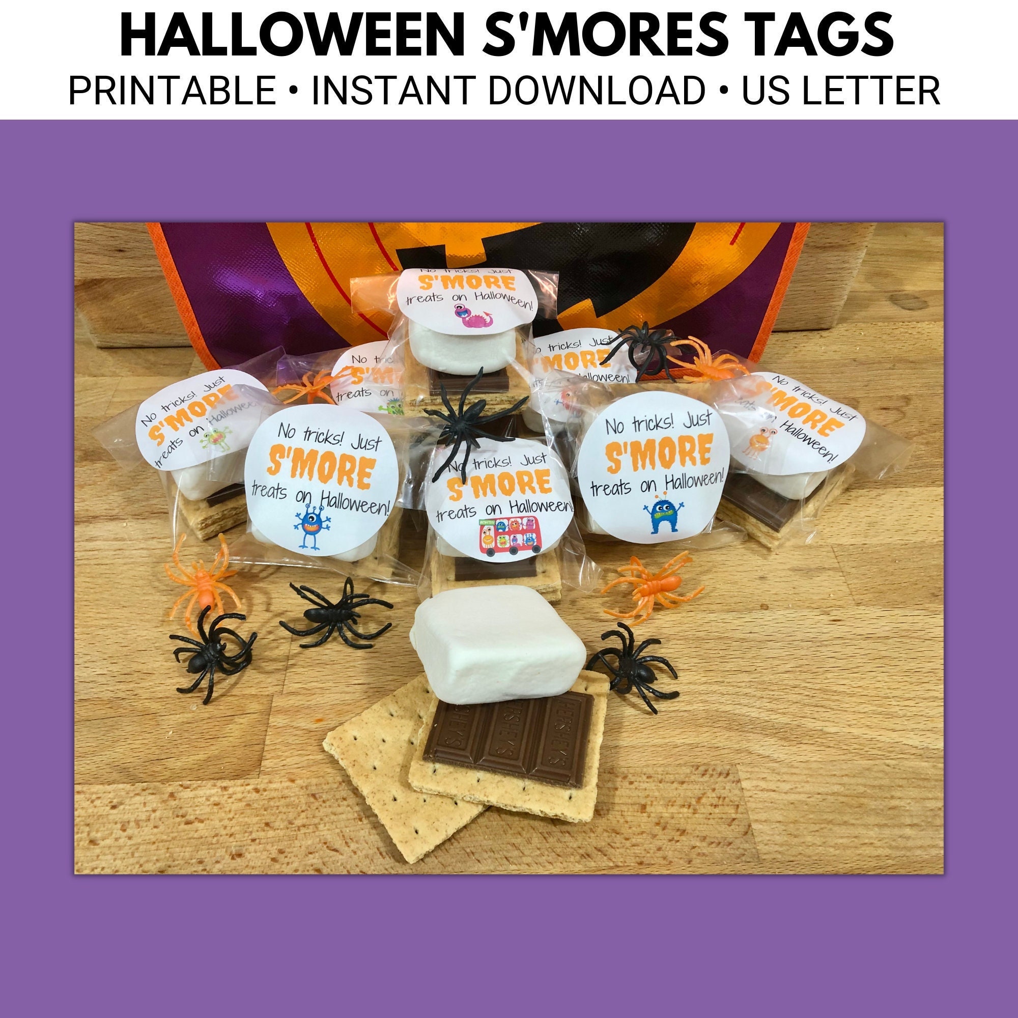 Halloween S’mores Favor Labels | Halloween S’mores Favor Kits ...