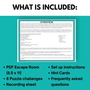 Dinosaur Escape Game – the Missing Dinosaur Egg Party Game – 6 Puzzle ...