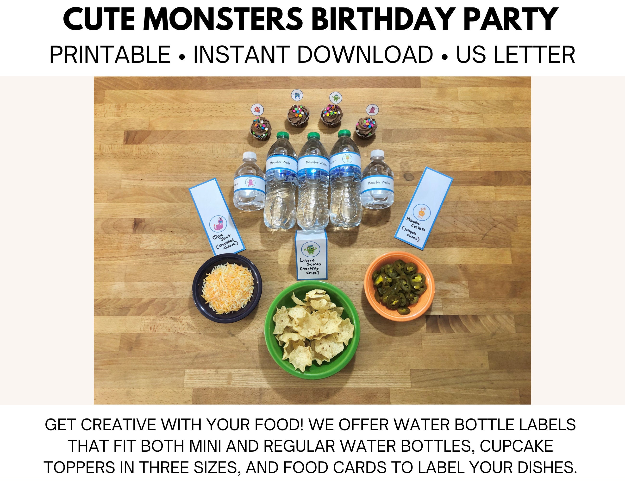 Cute Monster Birthday Party Non-scary Monster Birthday - Etsy