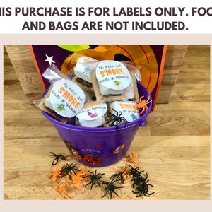 Halloween Smores Favor Labels Halloween Smores Favor Kits - Etsy