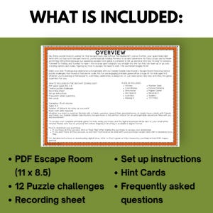 Thanksgiving Escape Game Gobble Gobble Gala Mystery Party Game 12 ...