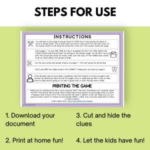 Easter Treasure Hunt – Missing Easter Basket Party Game – 10 Riddle ...