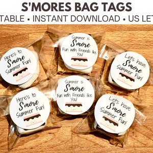Summer Smores Favor Labels Smores Favor Kits Smores - Etsy