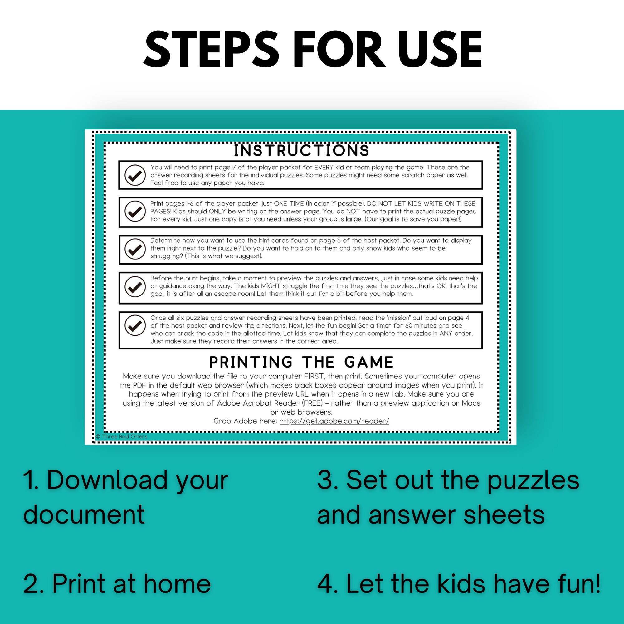 Dinosaur Escape Game – the Missing Dinosaur Egg Party Game – 6 Puzzle ...