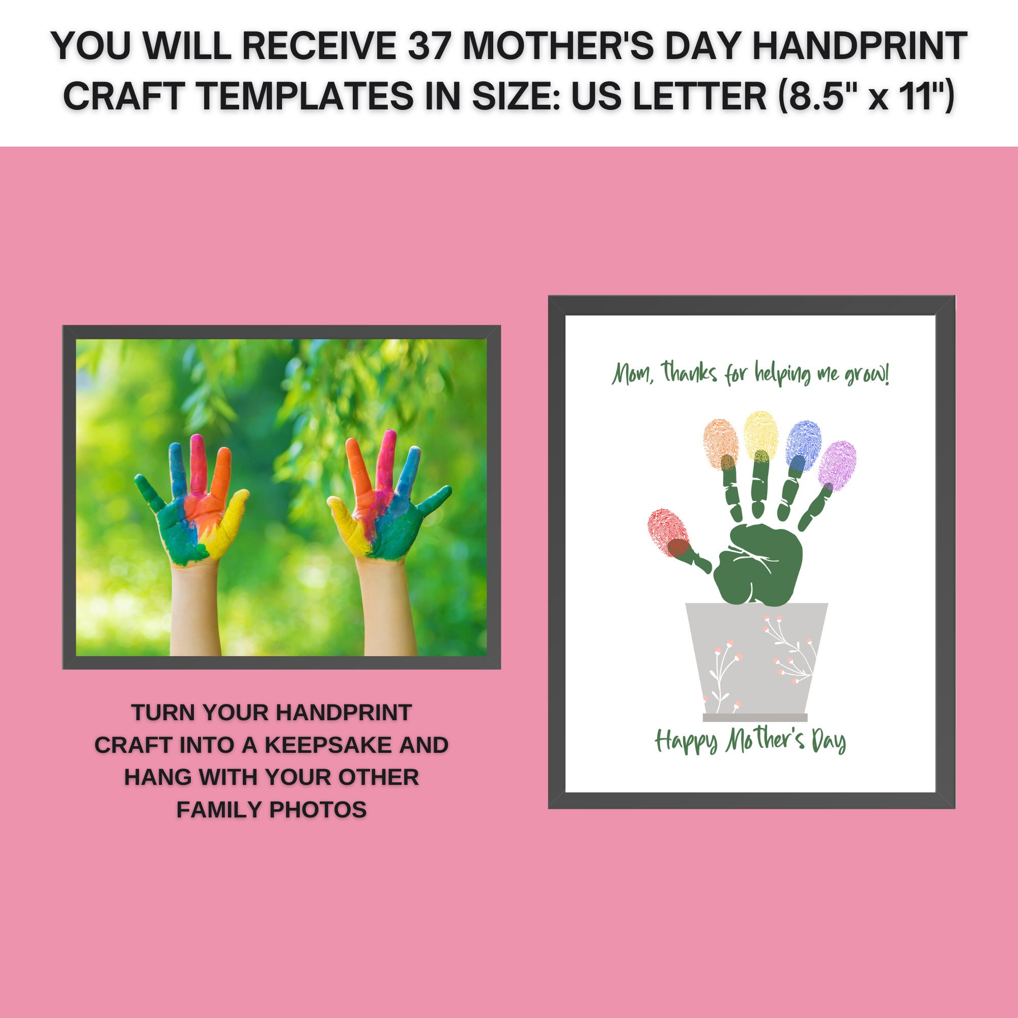 Mothers Day Handprint Art Mega Bundle Mothers Day Activity Mothers Day ...