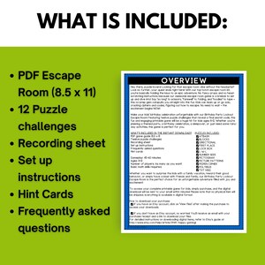Birthday Escape Game - the Birthday Party Lockout Party Game - 12 ...
