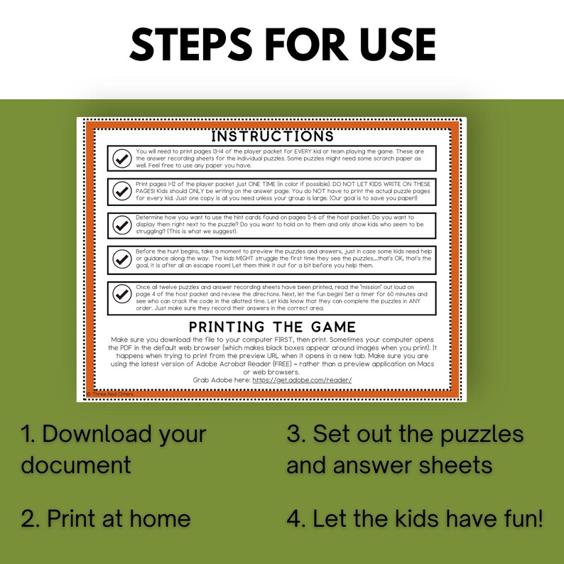 Thanksgiving Escape Game - Gobble Gobble Gala Mystery Party Game - 12 ...