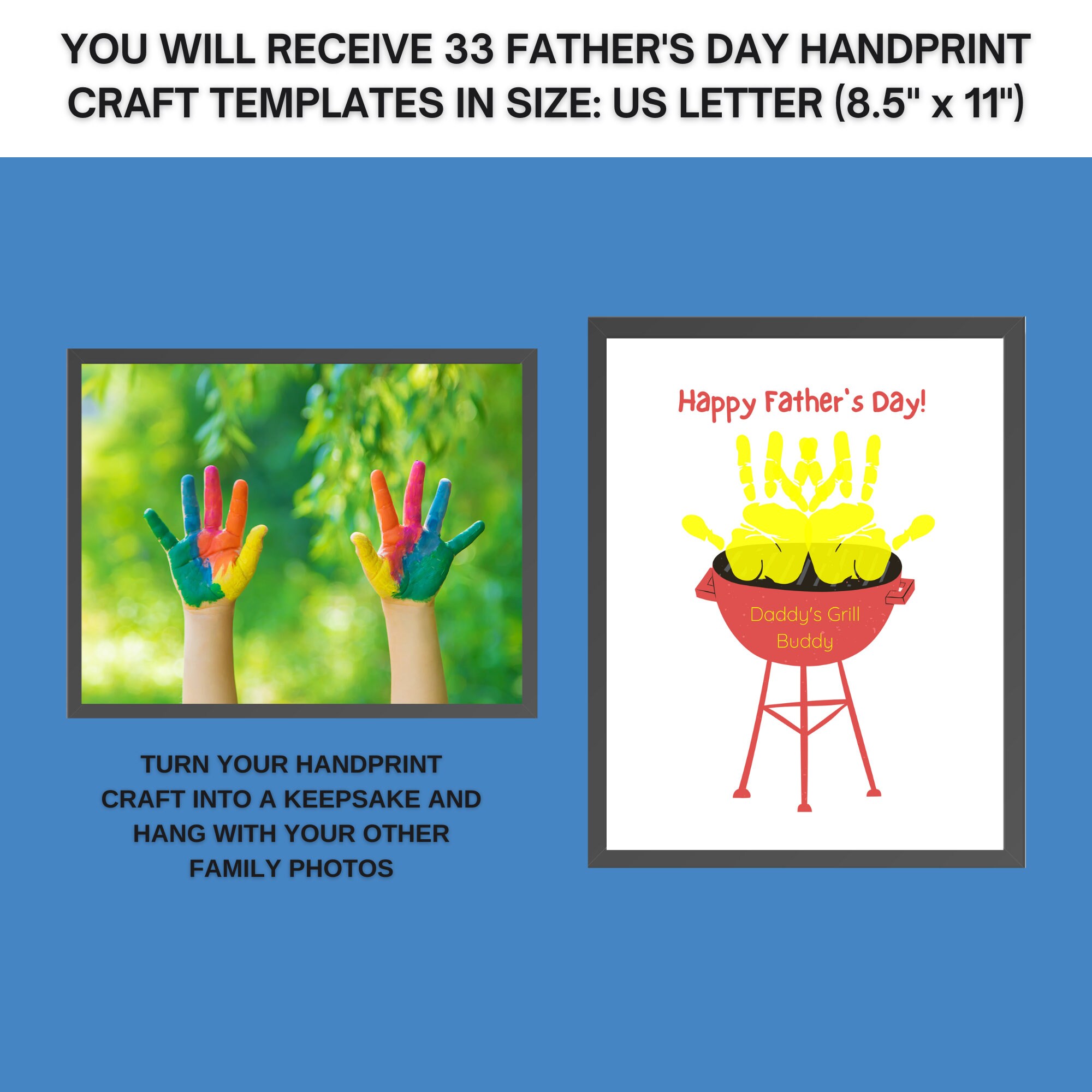 Father’s Day Handprint Art Mega Bundle | Father’s Day Activity | Father ...