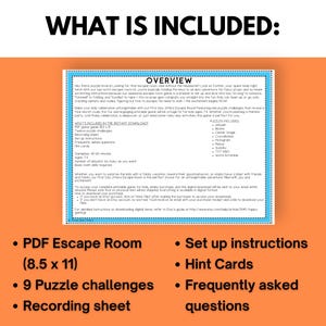 Back to School Escape Game – First Day Jitters Party Game – 9 Puzzle ...