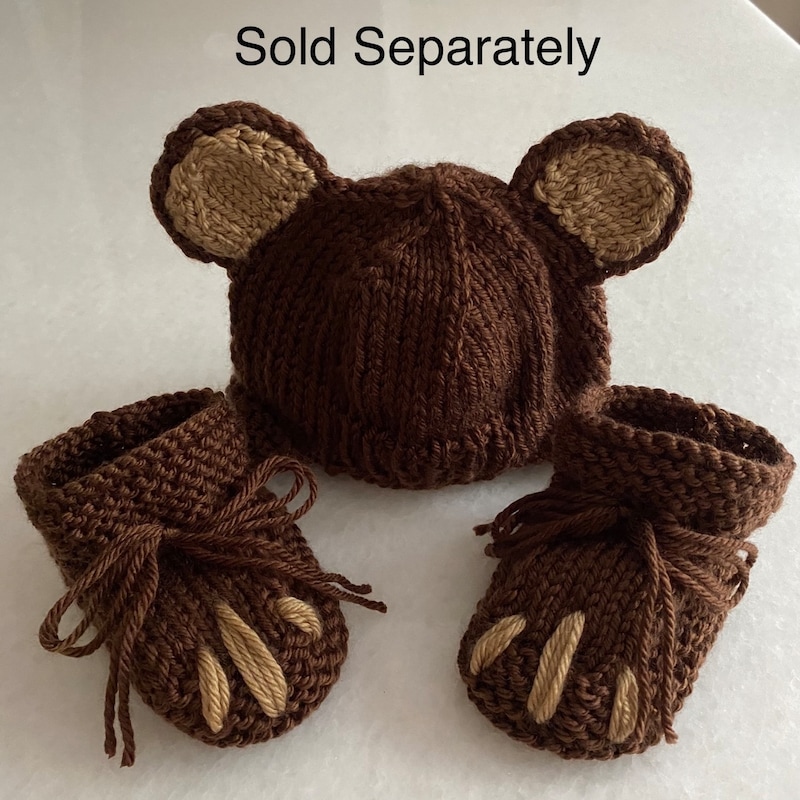 Knit Bear Hat - Etsy