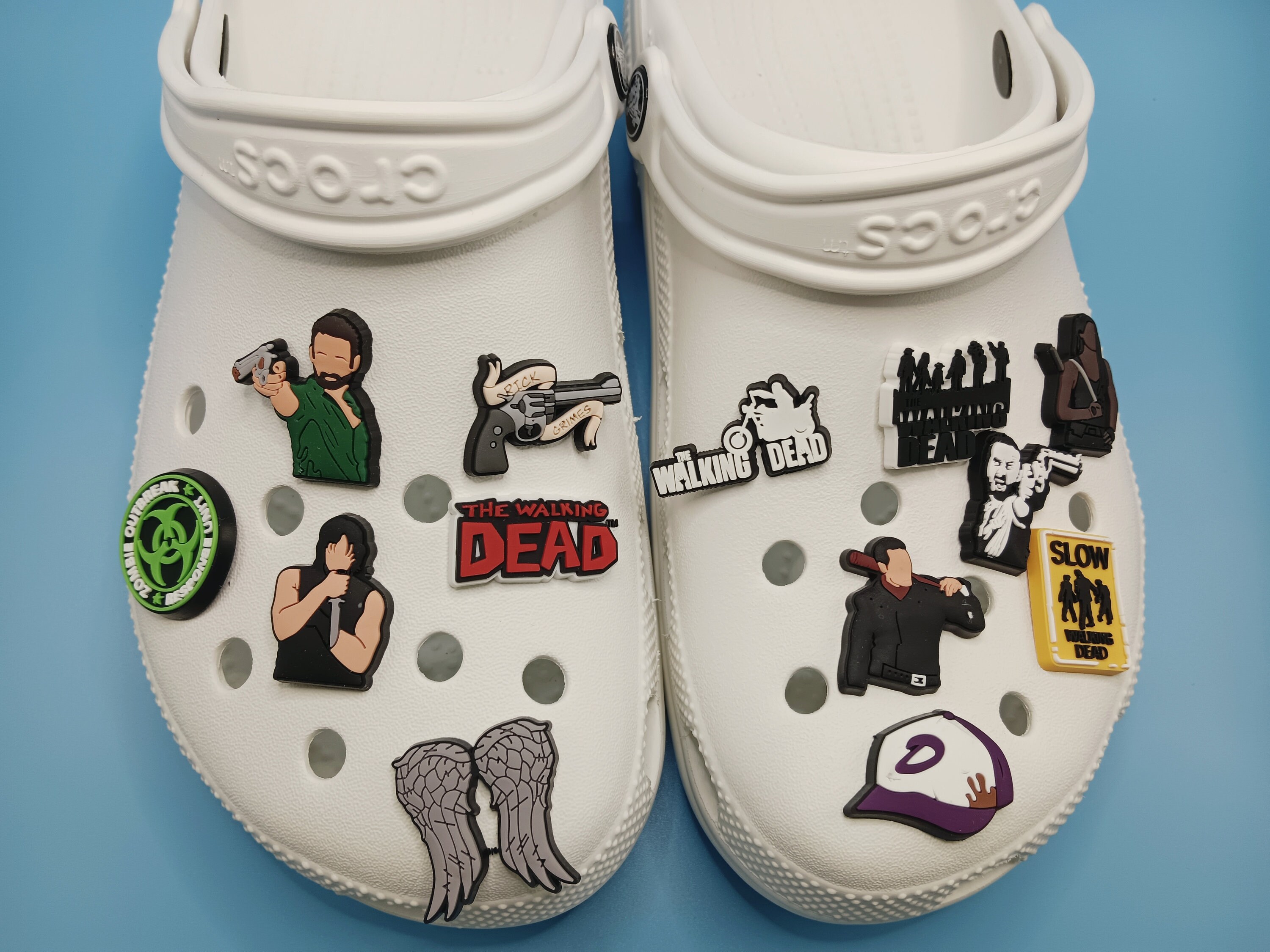 A Set of 20pcs Walking Dead Croc Charmsterror Zombies Shoe - Etsy