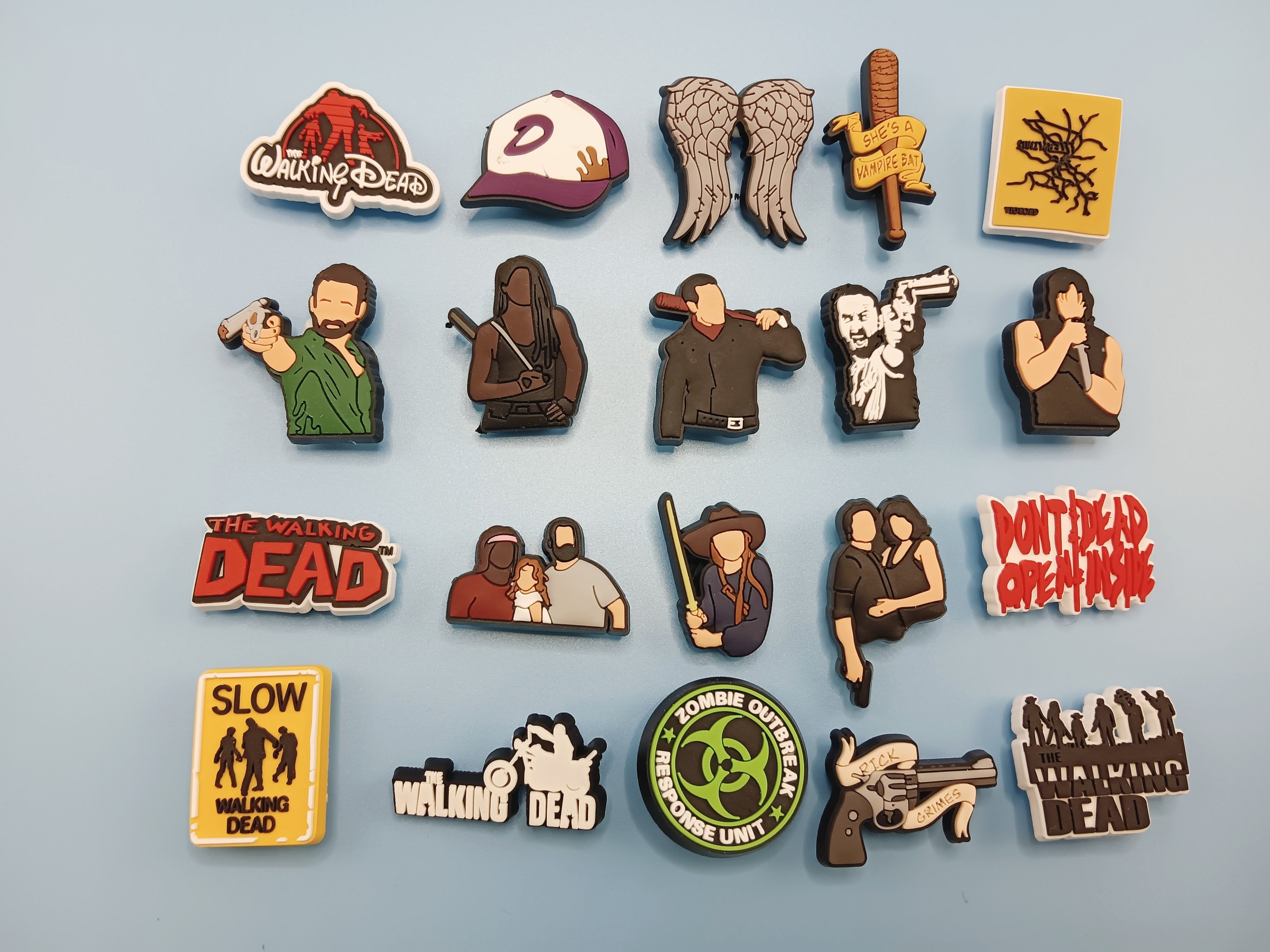 A Set of 20pcs Walking Dead Croc Charmsterror Zombies Shoe - Etsy