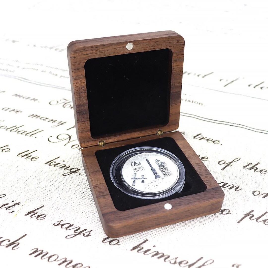 Personalized Engravable Badge Box, Pin Collections Display Protect Box ...