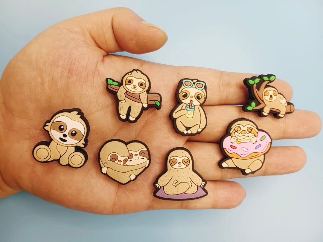 7pcs Sloths Croc Charmsanimal Crocs Accessories DIY Shoe - Etsy UK