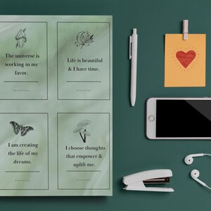 40 Self Love Affirmation Cards Printable | Whimsical | Magical | Earthy ...